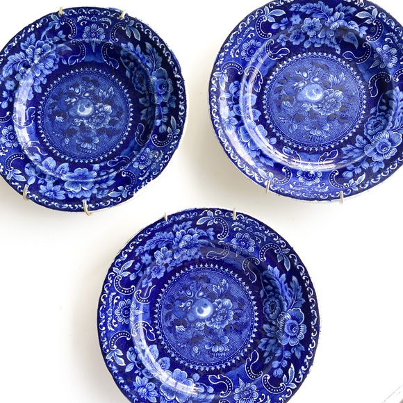 Stubbs Staffordshire | Accents | Antique Blue Transfer Plates | Poshmark